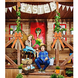 Dots Ribbons for Wreath Bows Wrapping Gifts, Polka-Dots Orange Ribbons for Decoration DIY Crafts, 2.48" X 10 Yards Spring Wired Edge Burlap Ribbon