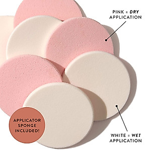 LAURA GELLER NEW YORK Baked Double Take Powder Foundation - Light - Buildable Medium to Full Coverage - Matte Finish