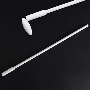 Buytra 7 Pieces Magnetic Stir Bars Egg Shape - PTFE Magnetic Stirrer Mixer Stir Bar and 11.8" Magnetic Stir Bar Retriever, White