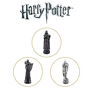 The Noble Collection Harry Potter Wizard Chess Set - 32 Detailed Playing Pieces - Officially Licensed Harry Potter Film Set Movie Props Toys Gifts