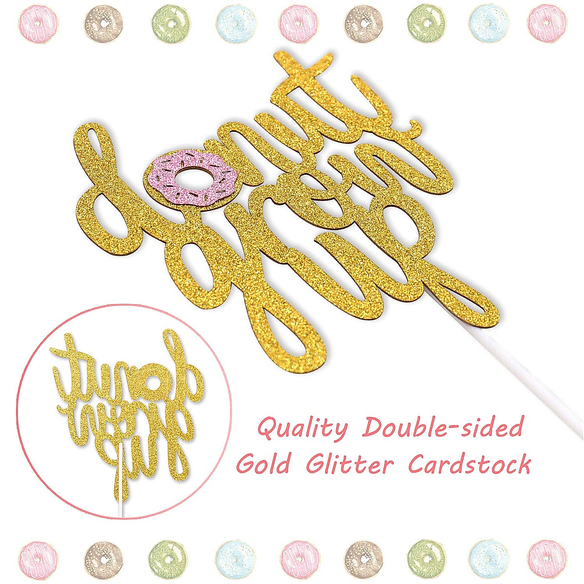 Donut Grow Up Cake Topper