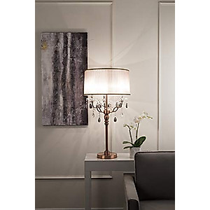 OK-5126t 35-Inch Rosie Crystal Table Lamp