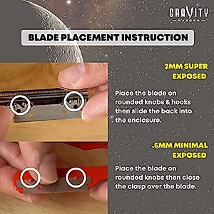 Premium Single Edge Razor Blades - Swedish Steel Razor Blades for Safety Razors and Straight Edge Razors, by GRAVITY RAZORS (100 Count)