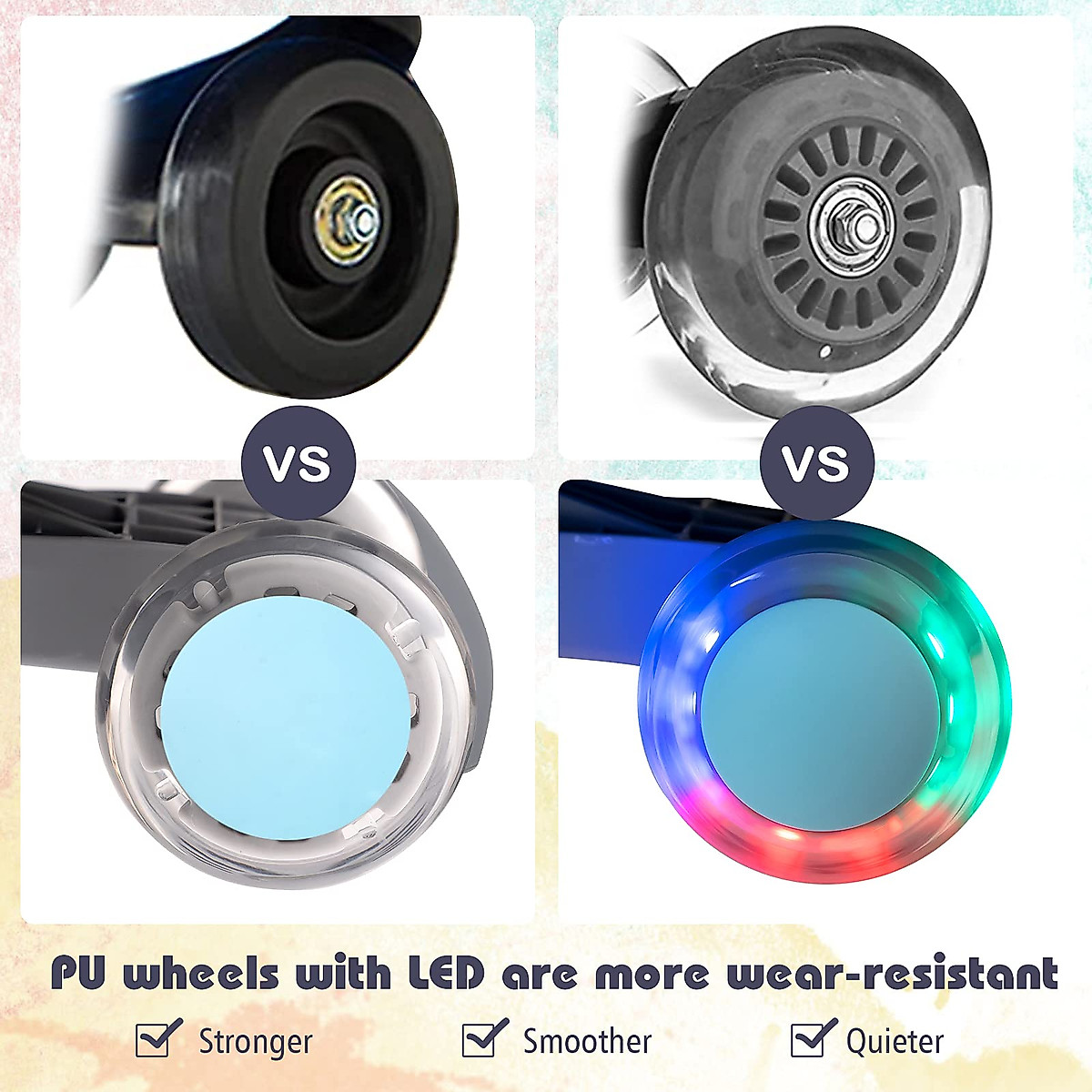 BABY JOY Wiggle Car for Kids, Swing Car with LED Flashing Wheels, No Batteries, Gears or Pedals, Uses Twist, Turn, Wiggle Movement to Steer, Ride-on Toy for Boys Girls 3 Year Old and Up (Blue)