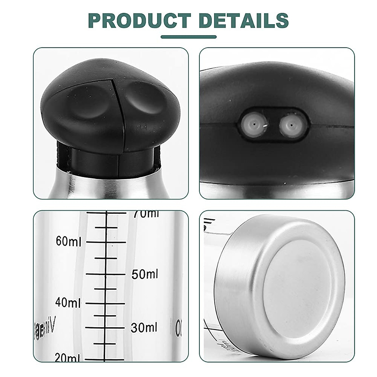 Xiaokeis Oil Sprayer for Cooking, 90ml Spray Bottles Kitchen Gadgets for Cooking Bottle 2 Compartment Home Kitchen for Kitchen, Salad, Baking, Frying(size:1 pcs)