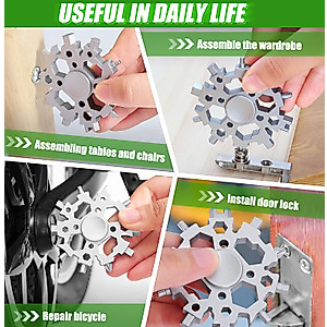 Stocking Stuffers for Men Dad Husband Adults,22 in 1 Snowflake Multitool,Cool Gadgets for Christmas Men Gifts,Multitool for Cycling,Skiing,Outdoor,Office
