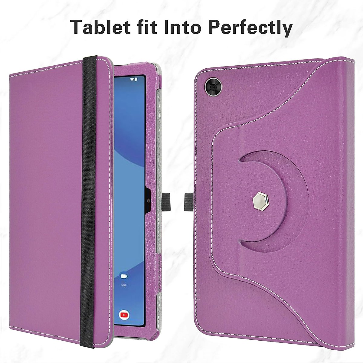 Bige for Onn 11 Tablet Pro 2023 Rotating Case,360 Degree Rotary Stand with Cute Pattern Cover for Onn 11 inch Tablet Pro 2023(2023 Model:100110027) Tablets,Purple