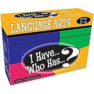 Teacher Created Resources 5&6 I Have Language Arts Game Multi, 5-1/2 x 4 x 1-3/4