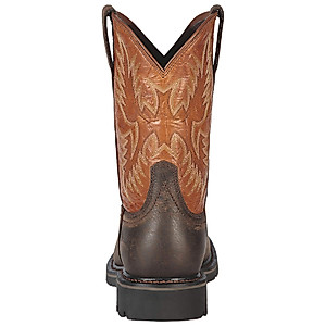 Ariat Mens Sierra Wide Square Toe Steel Toe Work Boot Aged Bark 8