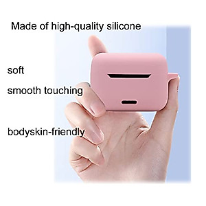 Claiol Silicone Case for TOZO NC2, Premium Shockproof Protective TOZO NC2 Case Cover with Keychain. (Black)