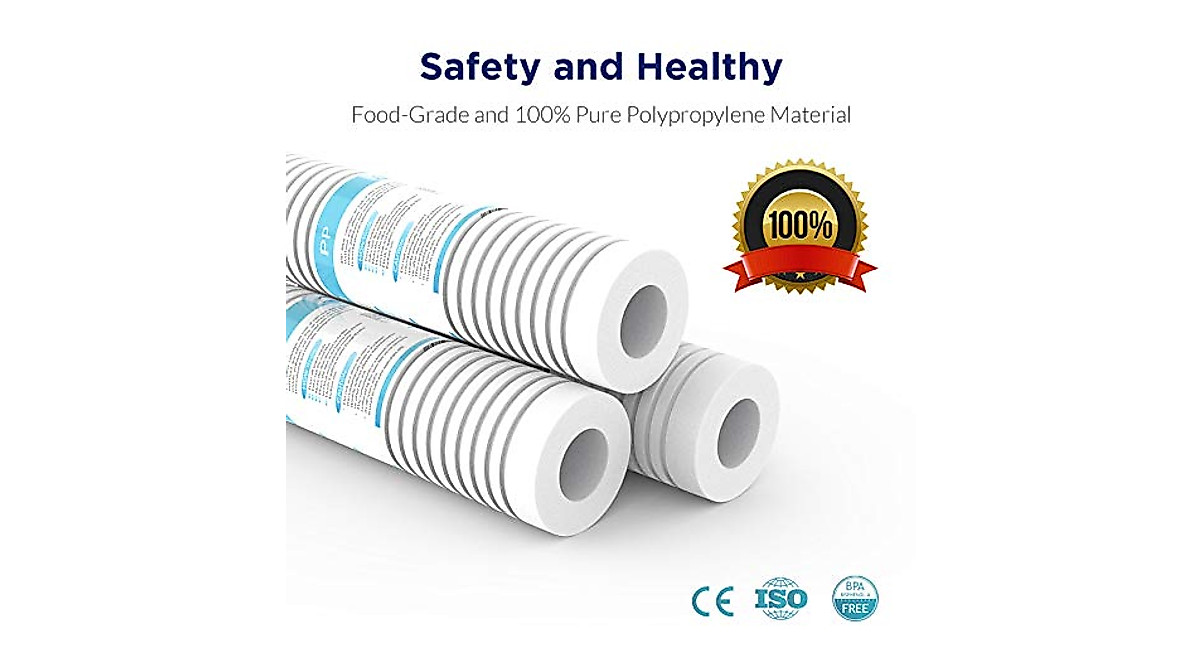 Grooved 5 Micron Whole House Water Filter Cartridge – Long-Lasting ...