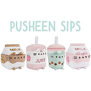GUND Pusheen Chocolate Milk Plush Cat Stuffed Animal for Ages 8 and Up, Brown/White, 6”