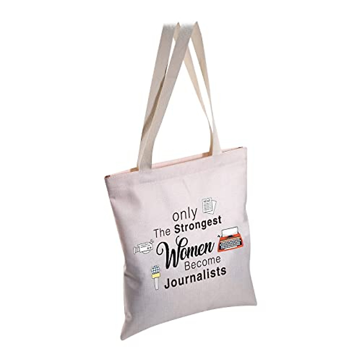 MBMSO Journalist Tote Bag Journalism Gifts News Reporter Gifts only the Strongest Women Become Journalists Shoulder Bag (Journalist Tote Bag)