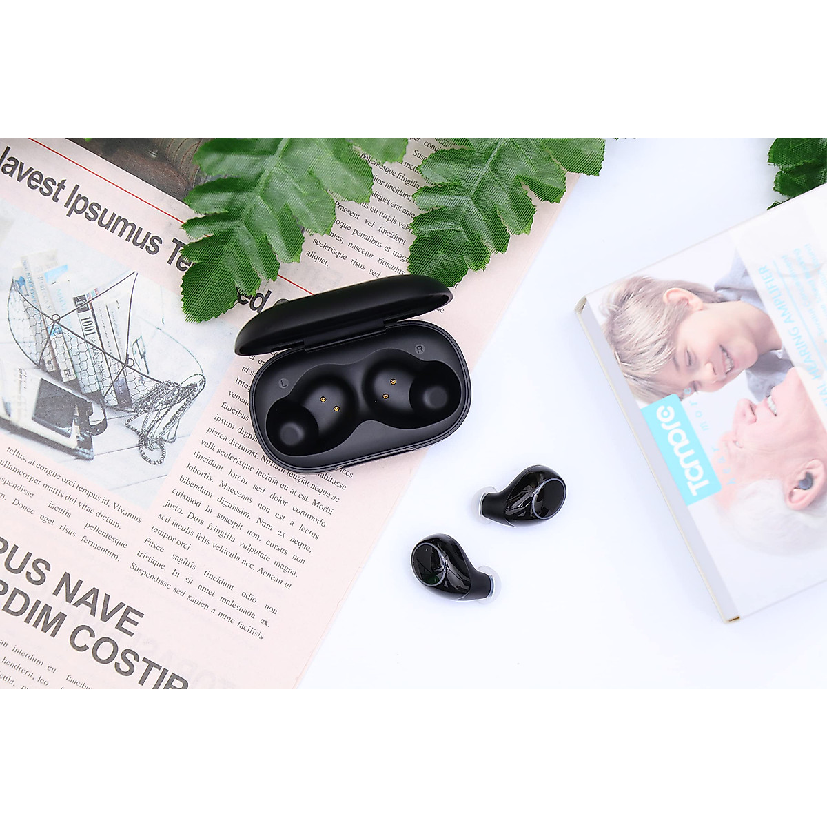 TOMORE TM-108 8 Channel Digital Rechargeable Hearing Amplifier with Touch Control, Howling Suppression, 200h Battery Life, Noise Reduction for Senior Hearing Loss People