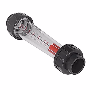 Water Meter, Liquid Meter High Accuracy ABS Plastic Tube Design 0.6‑6mh Water Flowmeter