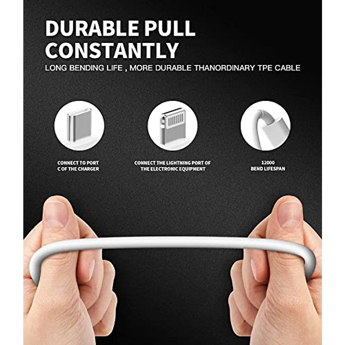 iPhone Fast Charger, iPhone Charger Fast Charging 20W PD Adapter Fast Charger Type C Power Wall Charger Block + 6FT USB C to Lightning Cable Compatible with iPhone 14/13/12 11/Pro Max/Pro/XR/SE/8Plus