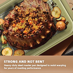 BETTERBEAUTY Nonstick Bakeware Set 10 Pcs, Professional Kitchen Bicolor Baking Pans Set with Cookie Sheets, Muffin Pan, Loaf Pan, Cake Pan and Cooling Rack, 0.8mm Thick/Dishwasher Safe/Heavy Duty