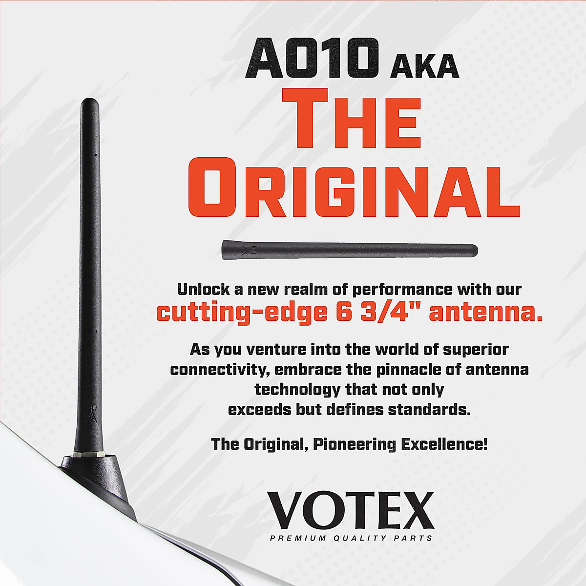 AntennaMastsRus Short Rubber Antenna fits Chevrolet Silverado 1500 (2006-2025), The Original 6 3/4", Car Wash Proof, Durable EPDM Rubber, Internal Copper Coil for Enhanced Reception