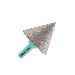 LEKOMESH Diamond Beveling Chamfer Bits - Diamond Countersink Drill Bit 2in(50mm) x Hex Shank Electric Drill for Shaping Enlarging Cleaning Existing Holes of Granite Marble Porcelain