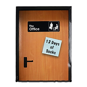Bioworld The Office TV Show 12 Days Of Socks Dunder Mifflin Advent Calendar Set (Mens shoe size 8-12)