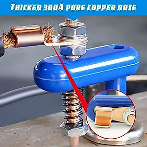 2023 Super Magnetic Welding Support Clip - 【New Version】Magnetic Welding Clamps, Adjustable Welding Ground Clamp w/ Sturdy Suction Head, for Welder Copper Tail Ground Connector (Sigle Magnet)