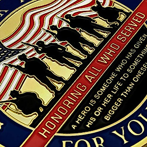 AtSKnSK Thank You for Your Service Military Appreciation Challenge Coin