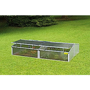 Exaco 20443 Jumbo Cold Frame Herbal & Plant Garden Protector 21.5 Sq Ft, Clear