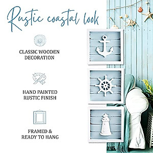 Nautical Bathroom Accessories Set and Nautical Wall Decoration and Sea Sign