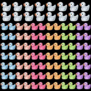 FRIUSATE 100 PCS Tiny Ducks Miniature Resin Duck Glow in The Dark Ducks Mini Figures Micro Landscape Aquarium Dollhouse Ornament Potted Plants DIY Decoration for Prank Party Favor, Ducks Luminous