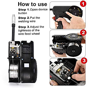  HZXVOGEN 200A Spool Gun for Aluminum MIG Welding 10FT for MIG Welder