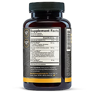 ONNIT Alpha Brain Premium Nootropic Brain Supplement, 90 Count, for Men & Women - Caffeine-Free Focus Capsules for Concentration, Brain & Memory Support - Brain Booster Cat's Claw, Bacopa, Oat Straw