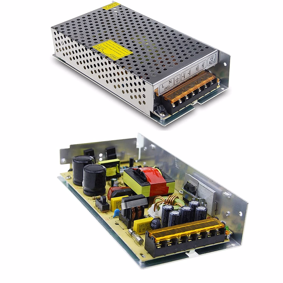 12V 15A 180W Power Supply Transformer Regulated Switch Power Adapter AC 110V 220V to DC 12 Volt 15amp 10A 9A 8A 7A 6A 5A 1A Converter LED Driver 2 Output Ports for LED Light 3D Printer CCTV Camera…