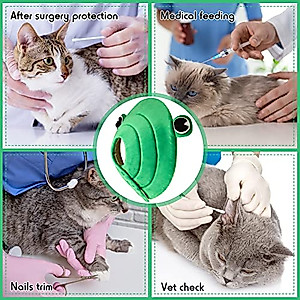 Recovery Collar for Dogs and Cats Pet Cat Cone Cute Funny Soft Cone for Cats Comfortable Dog Neck Cone Lightweight Adjustable Protective Cone for Cat Kitten Prevent Licking Wounds(Small)