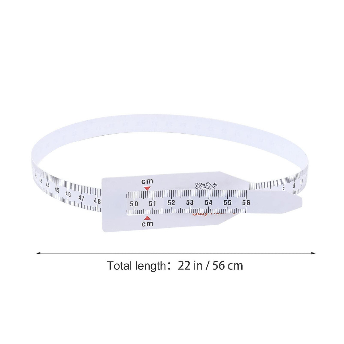 TEHAUX Head Circumference Measuring Tape, Measure Rulers for Pediatrics, Plastic, Reusable, Non- Stretchable with End Insert (6Pcs 22inch）