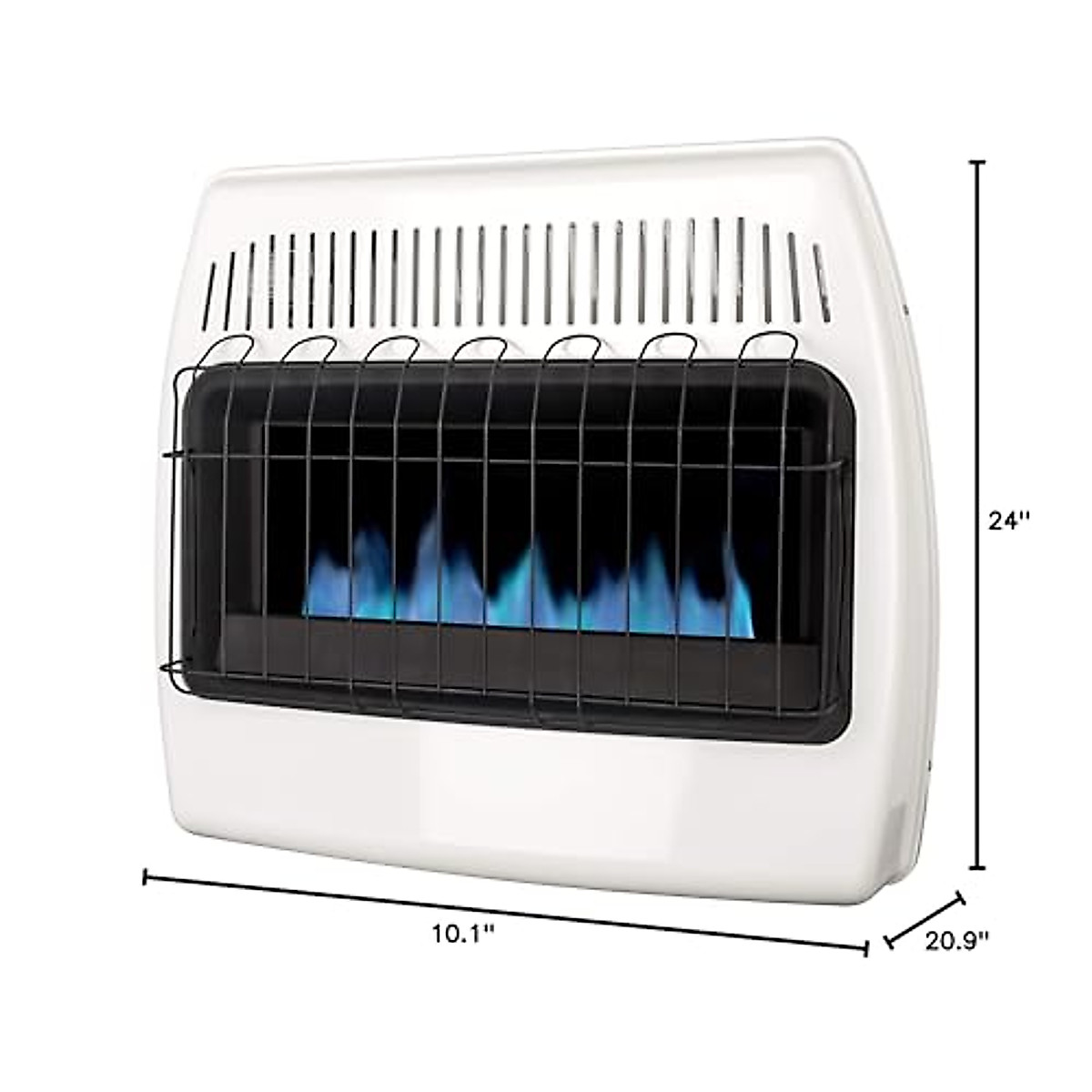 Dyna-Glo 30,000 BTU Natural Gas Blue Flame Vent Free Wall Heater, White