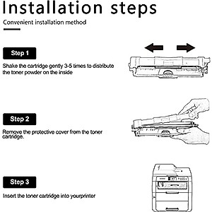 ALUMUINK Compatible TN225 Toner Cartridges High Yield Replacement for Brother TN225BK, TN225C, TN225M, TN225Y Black, Cyan, Magenta and Yellow Toner Cartridge (4-Pack)