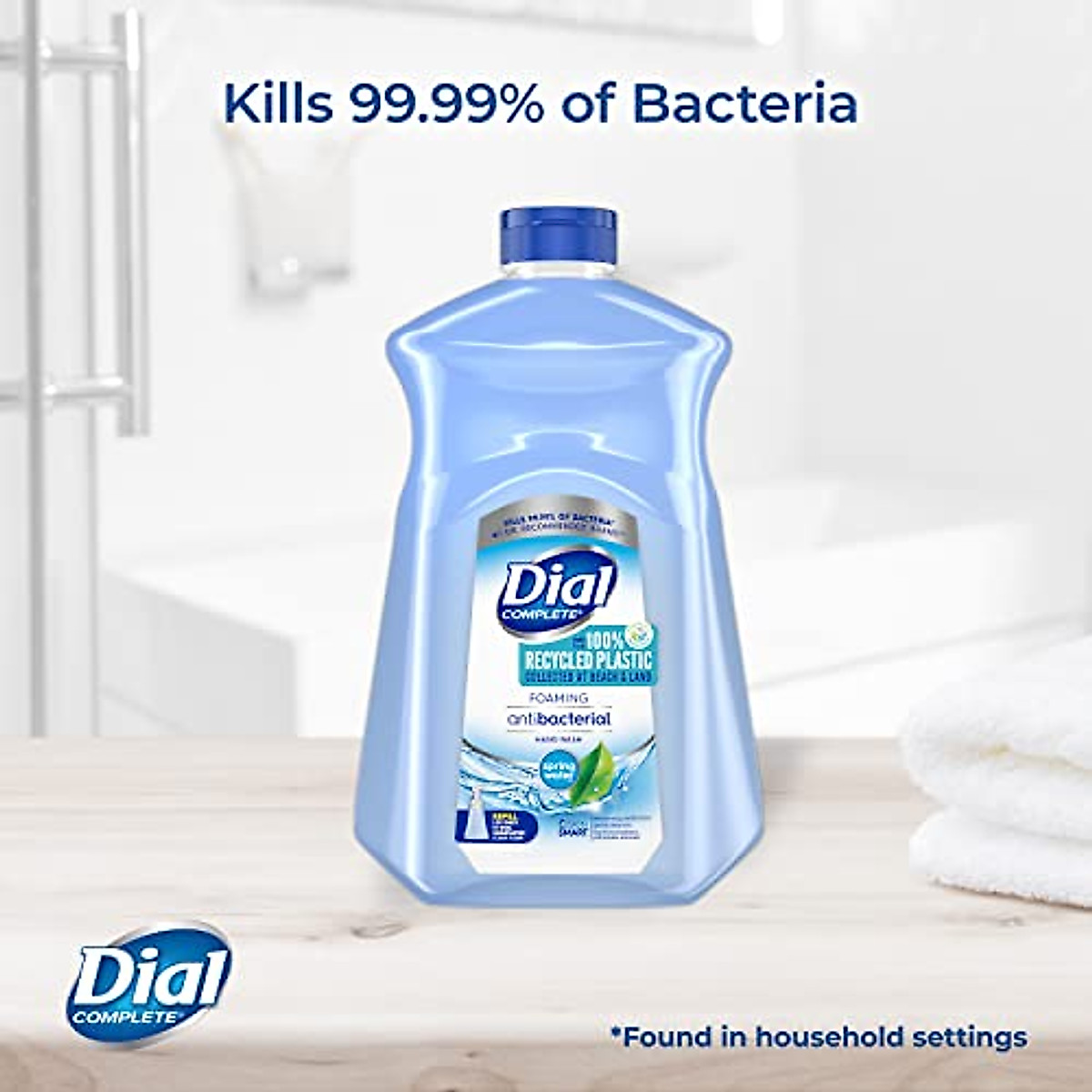 Dial Complete Antibacterial Foaming Hand Soap Refill, Spring Water, 52 fl oz