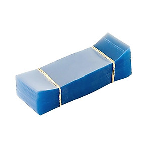 120 x 50 mm Flat Cut Perforated Shrink Bands (Fits approx. 70mm diameter Standard Caps) - Tamper Evident PVC Wrap Sleeves for Bottles and Jars - No Print (500)