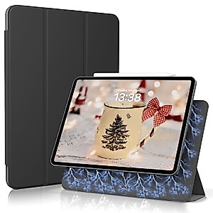 kenke Case for iPad Pro 11 Inch 4th/3rd/2nd/1st Generation (2022/2021/2020/2018 Model), Rebound Magnetic Slim Trifold Stand Smart Cover, Support 2nd Gen Pencil Charging, Auto Sleep/Wake, Black