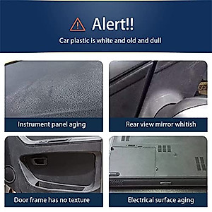 Plastic Parts Crystal Coating, Plastic Parts Crystal Coating for Car, Plastic Parts Refurbish Agent with Spong 30ML (2 Pcs)