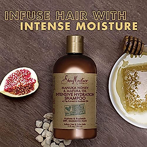 Shea Moisture Shampoo and Conditioner Set, Manuka Honey, Mafura Oil, Baobab Oil & Fig Extract, Hydrate + Replenish, Vitamin C, Sulfate Free & Hair Color Safe, Deep Conditioning, 13 Fl Oz Ea