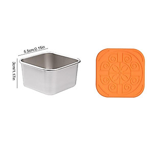 Stainless Steel Snack Containers for Kids,2.03oz/60ml Reusable Snack Container,Metal Food Storage Containers with Lid Snack Cups for Toddlers,for Lunch Boxes, Picnics and Travel and Kitchen Storage