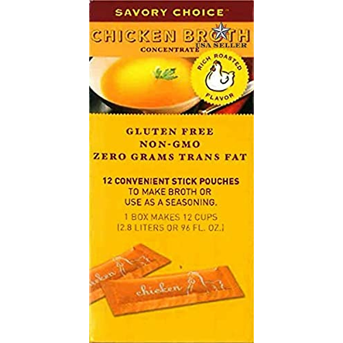 Savory Choice Chicken Broth Concentrate, 5.1 Ounce (Pack of 2)