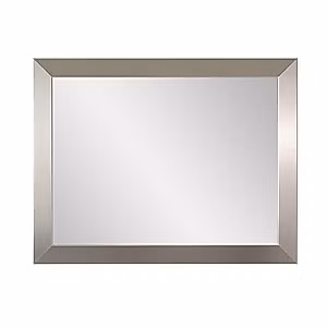 Silver Bathroom Mirror, Silver Wall Mirror, Silver Framed Mirror, Large Rectangular Wall Mirror, Modern Wall Mirror, Mirror for Dresser, Rectangle Mirror Framed, Silver Mirror for Bedroom 32" x 55"