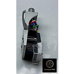 Cartridge, Stylus Needle and Silver Headshell with mounting bolts for Technics SL-5100, SL-5200, SL-5300, SL-5310, SL-5350, SL-Q33K, SL-Q3K, SL-20A, SL-220, SL-221, SL-23