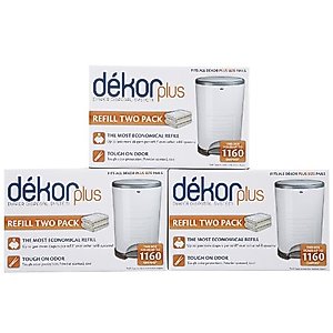 Diaper Dekor Plus Refill - 2 ct - 3 pk