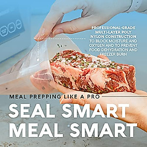 Avid Armor – Chamber Machine Pouches, Pre-Cut Chamber Vacuum Sealer Bags, Heavy Duty Seal Pouch, BPA-Free Chamber Sealer, 6 x 8 inches, Pack of 250 Vacuum Chamber Pouches