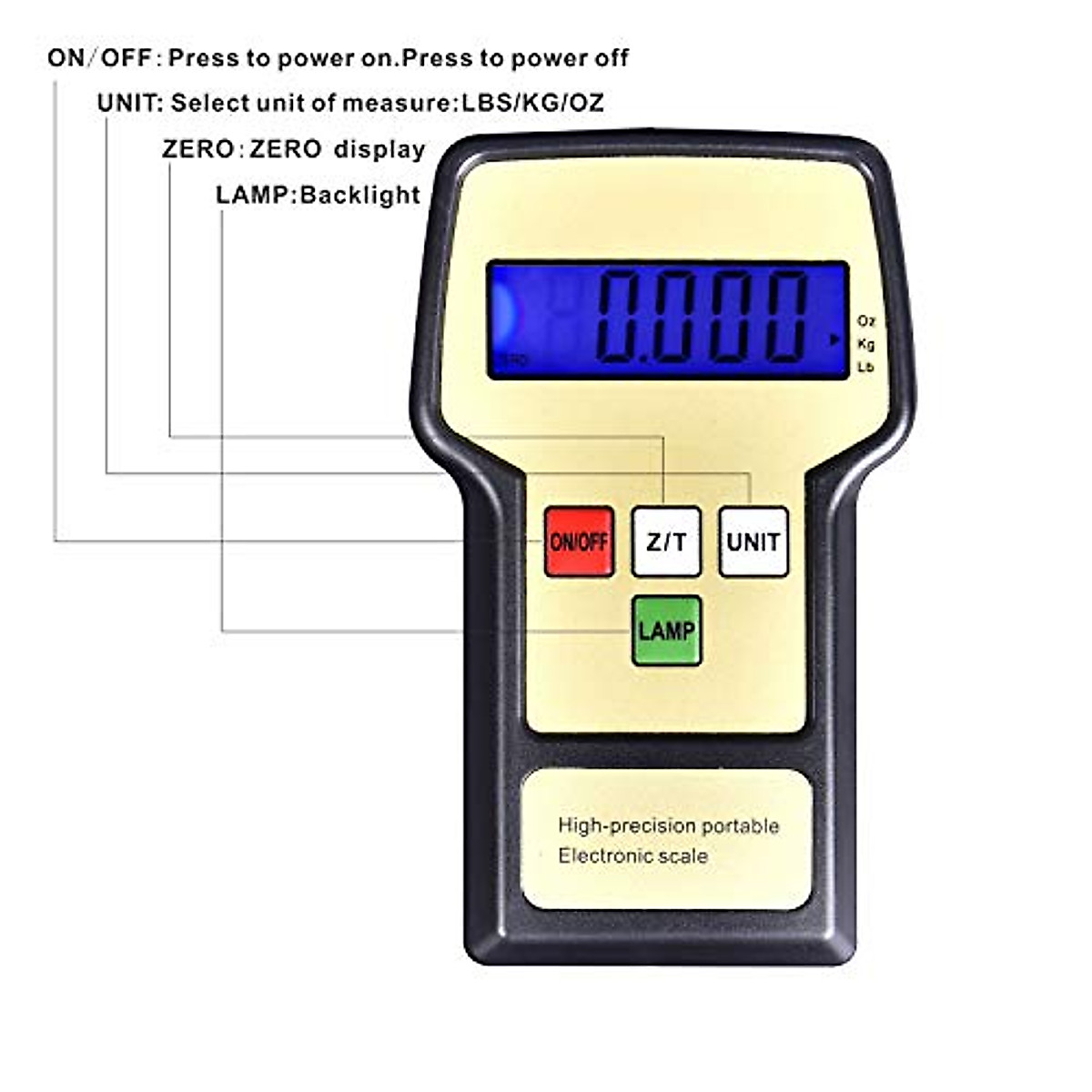 Aain® LX36575D A/C Refrigerant Scale HVAC Scale Charging Weight Scale Digital with Case for HVAC 220lbs