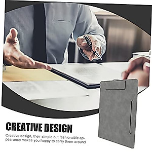 MAGICLULU Folder Board Metal Pencil Business Supplies Office Stuff Document Open House Flags for Real Estate Agents Stationery Document Holder Exam Paper Base Office Document Clip Clipboards