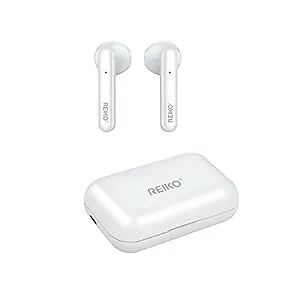 TWS Wireless Bluetooth 5.0 Earbuds with Charging Case for Samsung Galaxy A13 5G in-Ear Earphones Headset with Mic and Touch Control - White